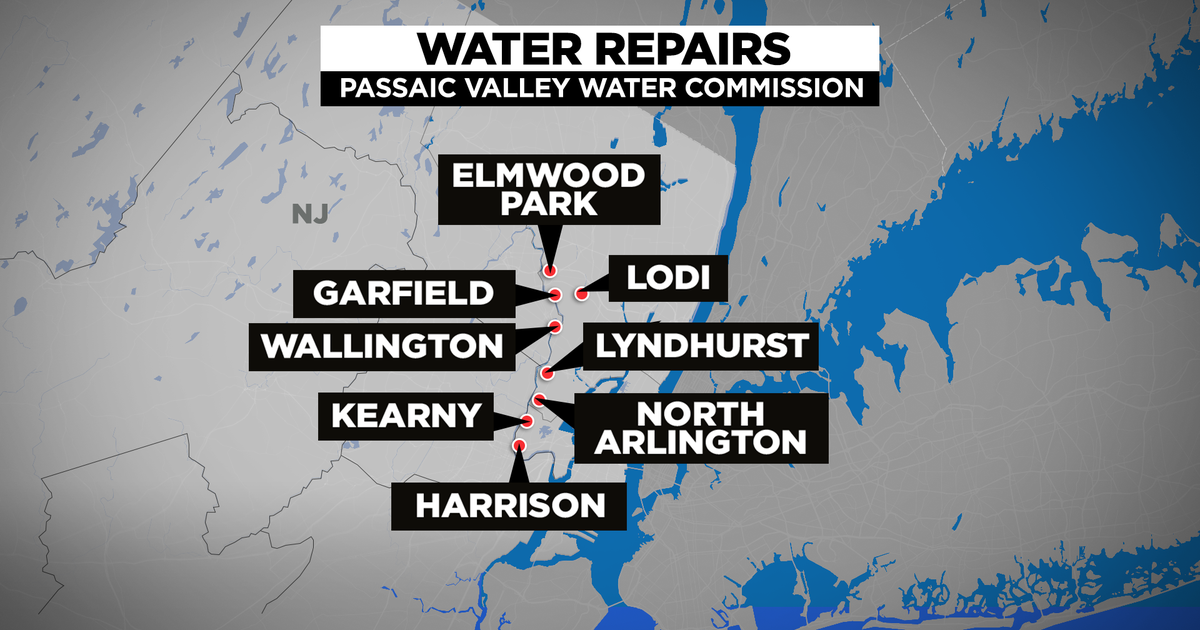 Water main repairs could impact Passaic Valley Water customers - CBS ...