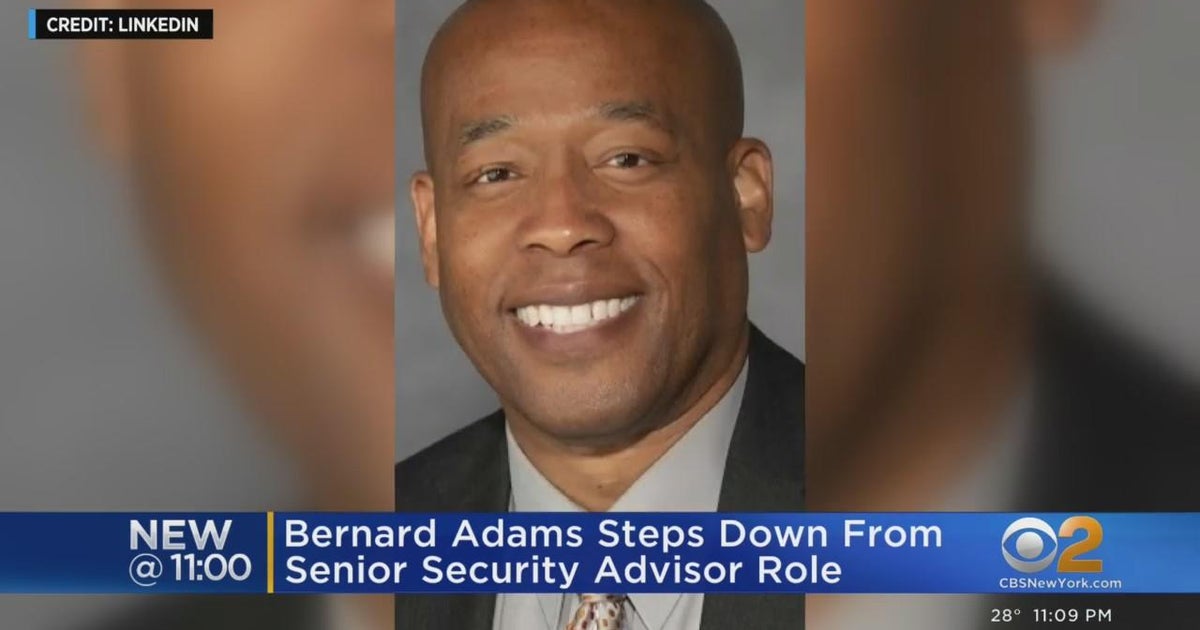 Bernard Adams steps down from senior security adviser role - CBS New York
