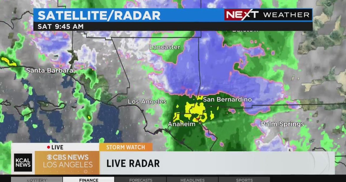 SoCal Winter Storm: Rain showers lighten up in some areas - CBS Los Angeles