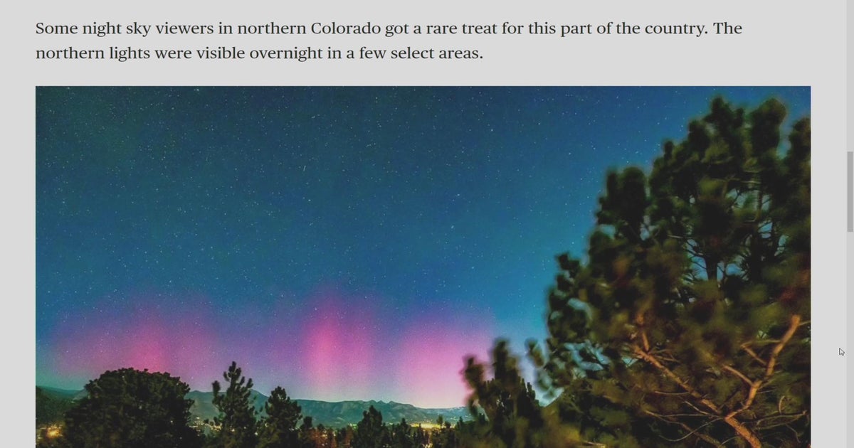 Some Colorado night sky viewers catch a glimpse of the northern lights ...
