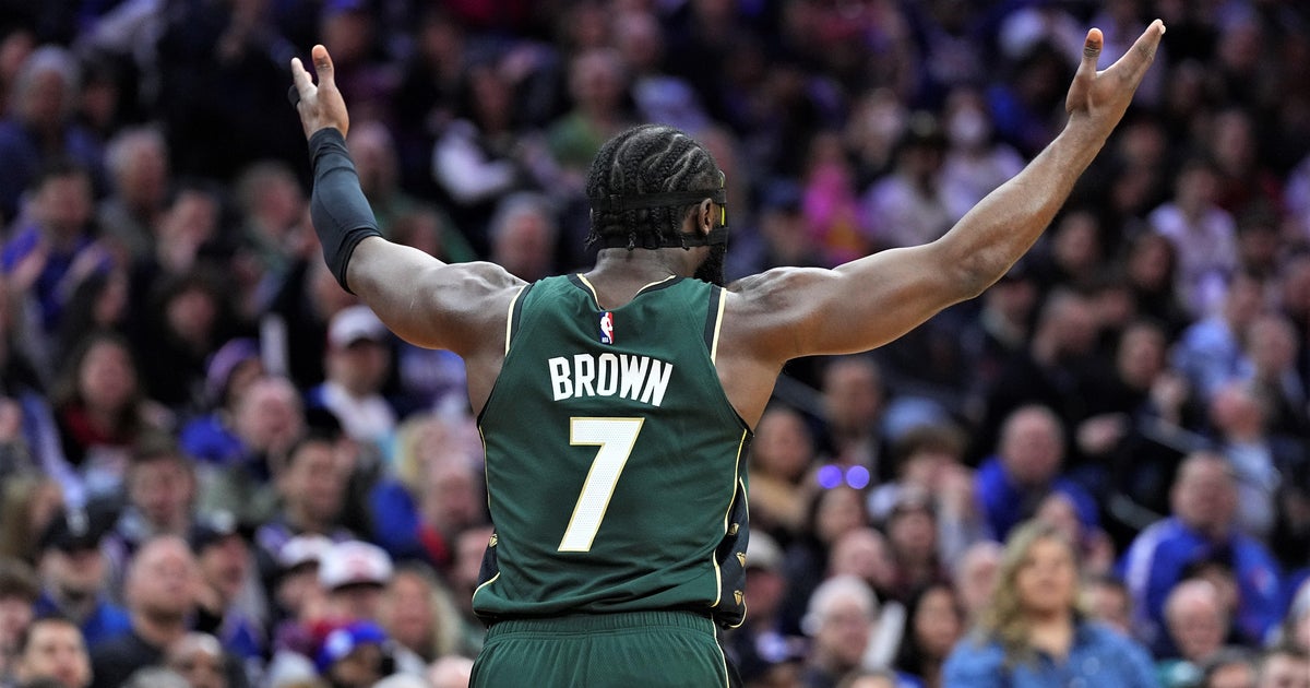 Jaylen Brown sounds off against "disrespectful" Philadelphia fans - CBS ...