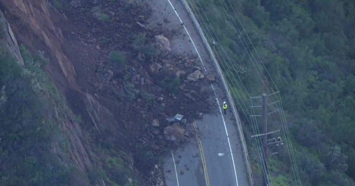 Malibu Canyon Road reopens after rockslide closure - CBS Los Angeles