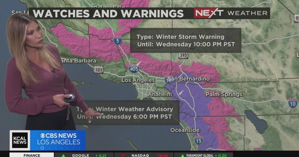 Olga Ospina's weather forecast (March 1) - CBS Los Angeles
