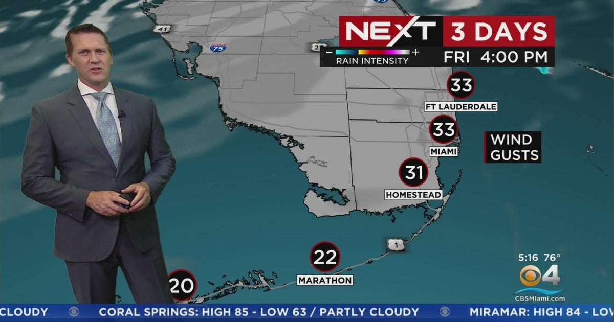 Forecast for Friday, March 3: Warm & breezy - CBS Miami