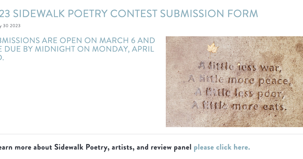 St. Paul sidewalk poetry contest - CBS Minnesota