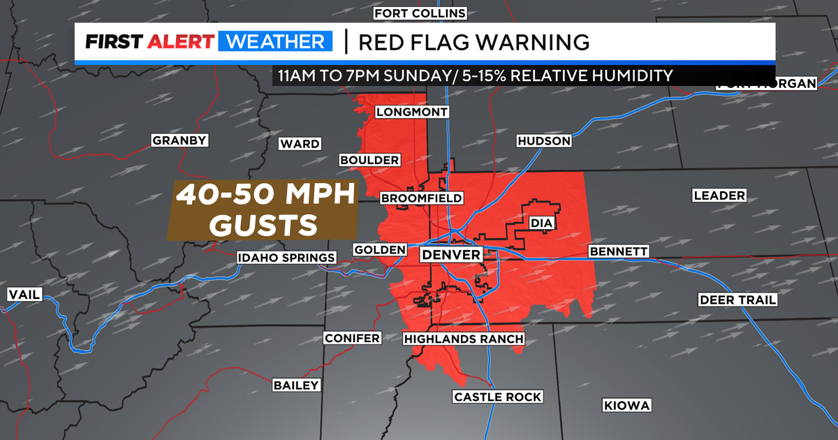 Colorado Weather: High fire danger returns for Denver Metro - CBS Colorado