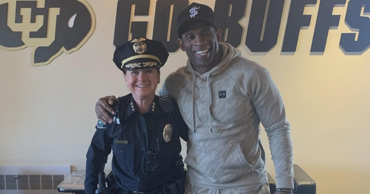 Boulder police chief meets with CU coach Deion Sanders - CBS Colorado