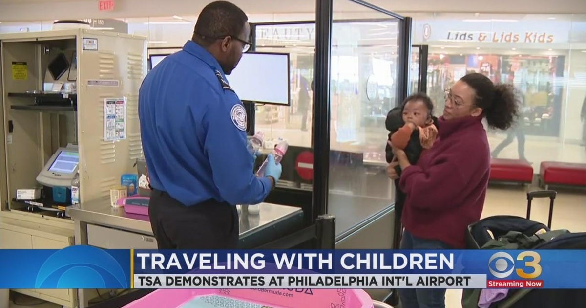 TSA at Philly airport offers tips on how to travel with small children ...