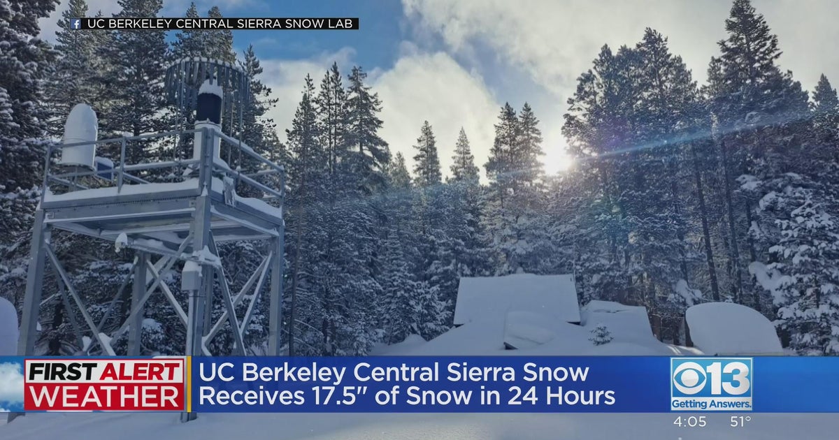 UC Berkeley Central Sierra Snow Lab receives 17.5 inches of snow in 24 ...