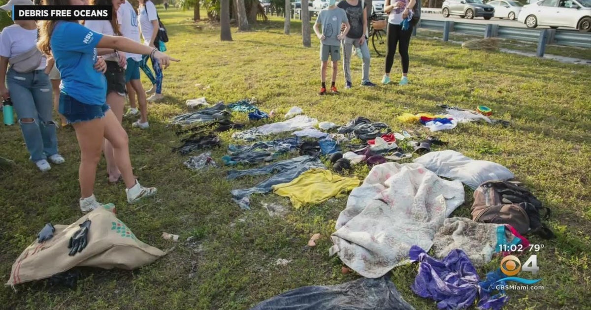 Concern grows over 'fashion pollution' washing ashore - CBS Miami