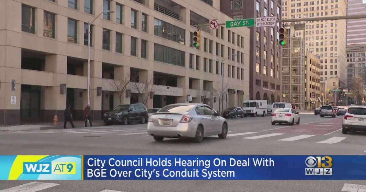 City Council holds hearing on deal with BGE over city's conduit system ...