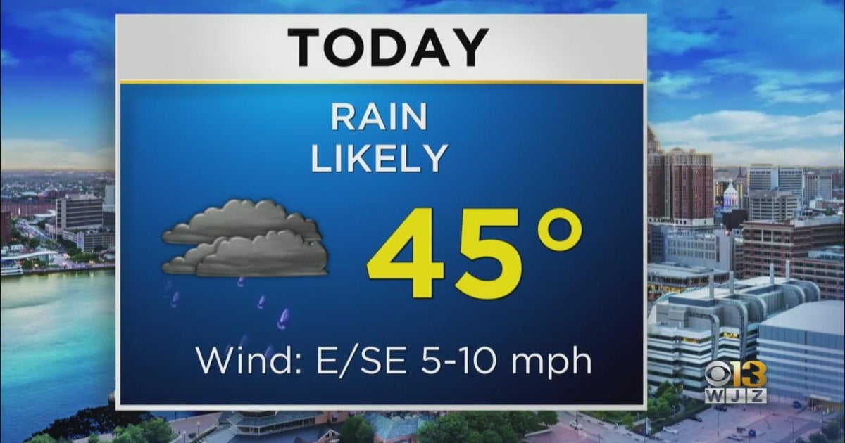 Meteorologist Tim Williams has your Friday morning weather - CBS Baltimore