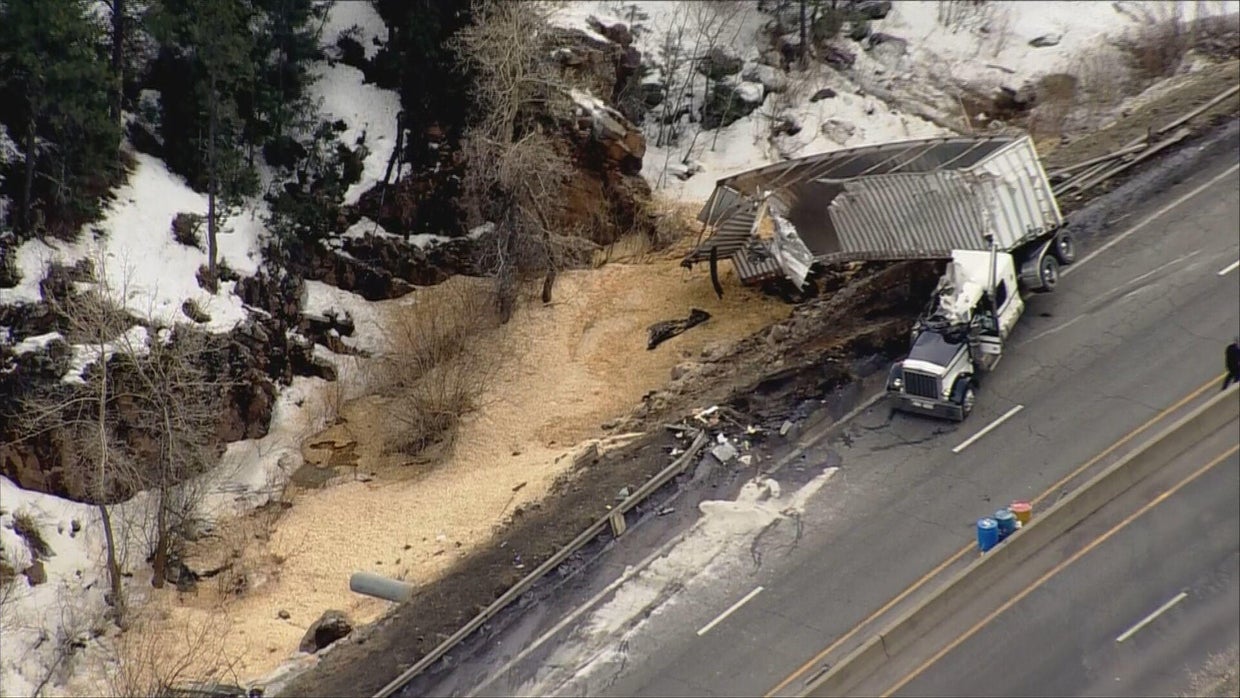 Highway 285 partially open at Parmalee Gulch Road after semi rollover ...