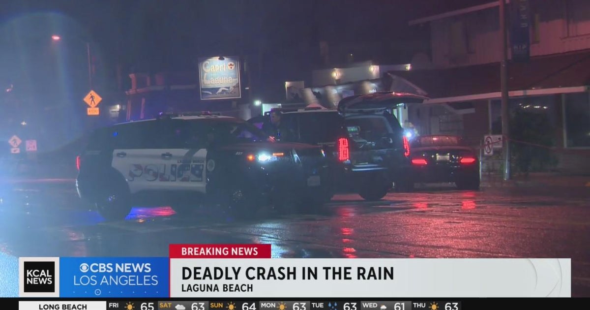 Woman struck, killed while crossing South Coast Highway in Laguna Beach - CBS Los Angeles