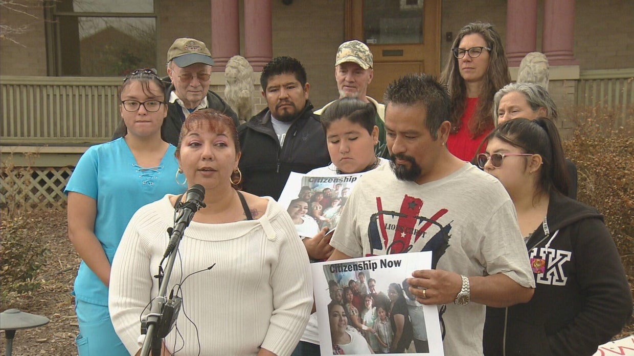 Family express emotion after immigrant father receives long-awaited ...