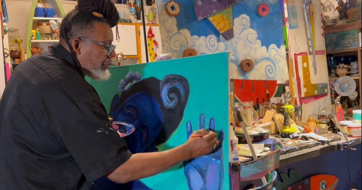 Detroit artist is making a splash on the art scene - CBS Detroit
