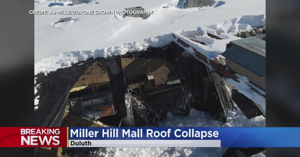 Miller Hill Mall roof collapses - CBS Minnesota