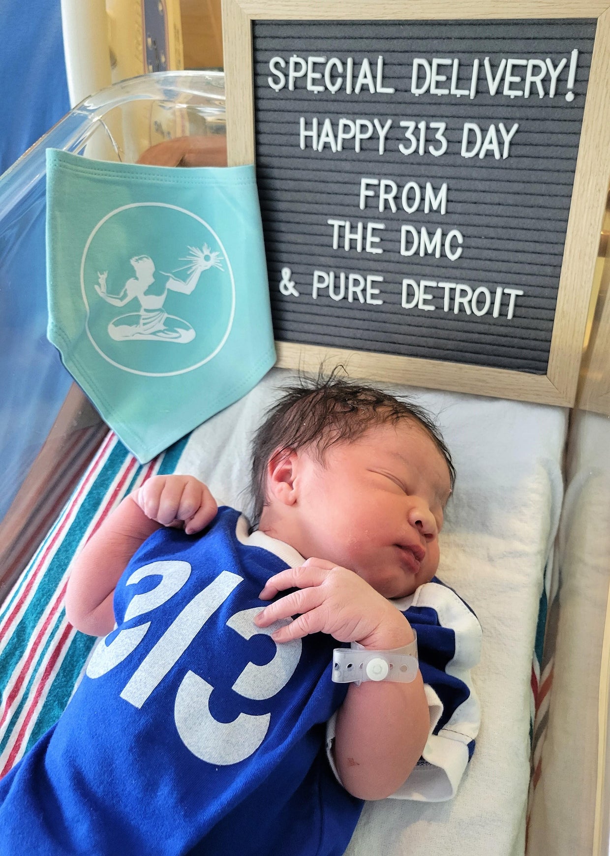 Detroit Medical Center celebrates birth of babies on 313 Day - CBS Detroit
