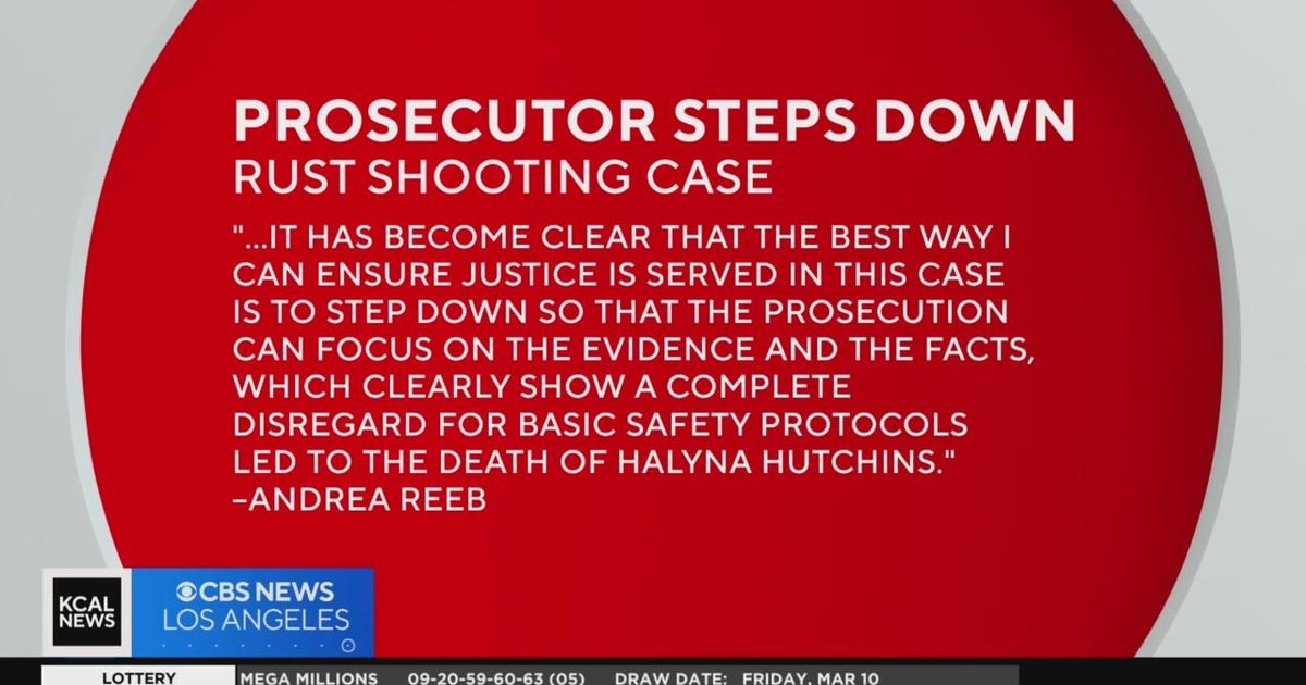Prosecutor in "Rust" shooting case steps down - CBS Los Angeles