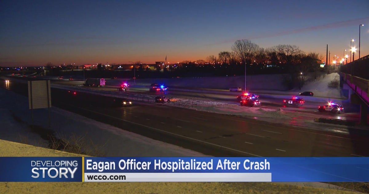 Eagan officer injured in crash on I-35E - CBS Minnesota
