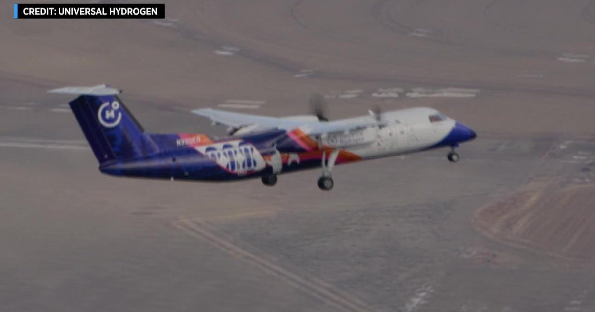 Hydrogen-powered flight aims to make flying "greener" - CBS New York