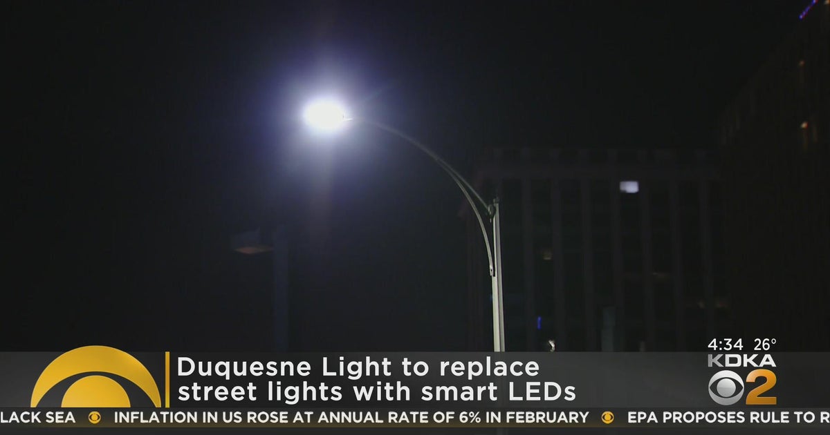 Duquesne Light to replace street lights with smart LEDs - CBS Pittsburgh