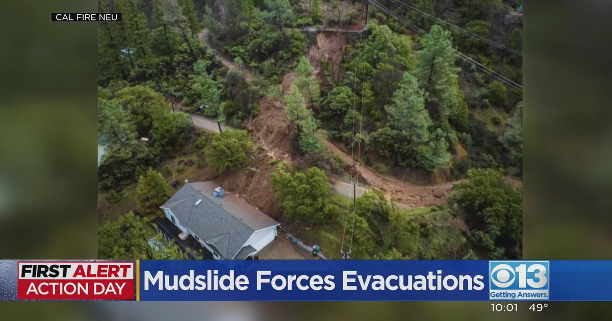 Evacuation warnings lifted after mudslide hits Colfax home - CBS Sacramento
