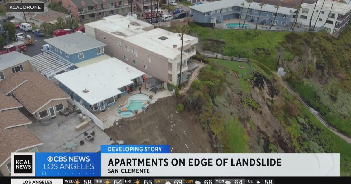 Several apartment buildings threatened by large landslide in San ...