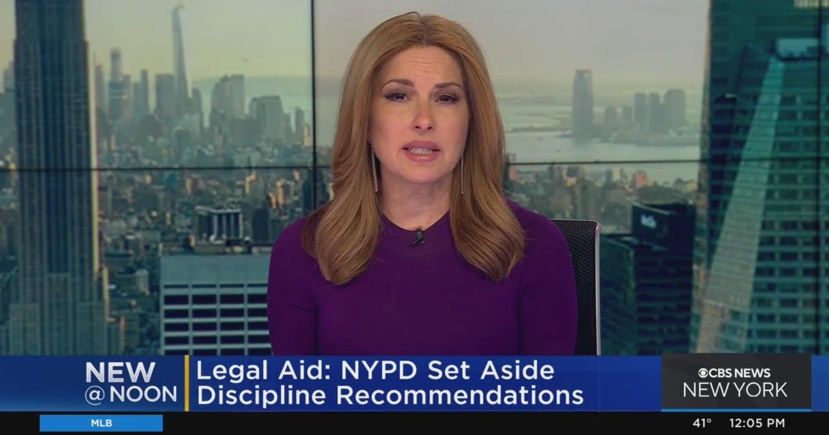 NYPD set aside discipline recommendations, Legal Aid says - CBS New York