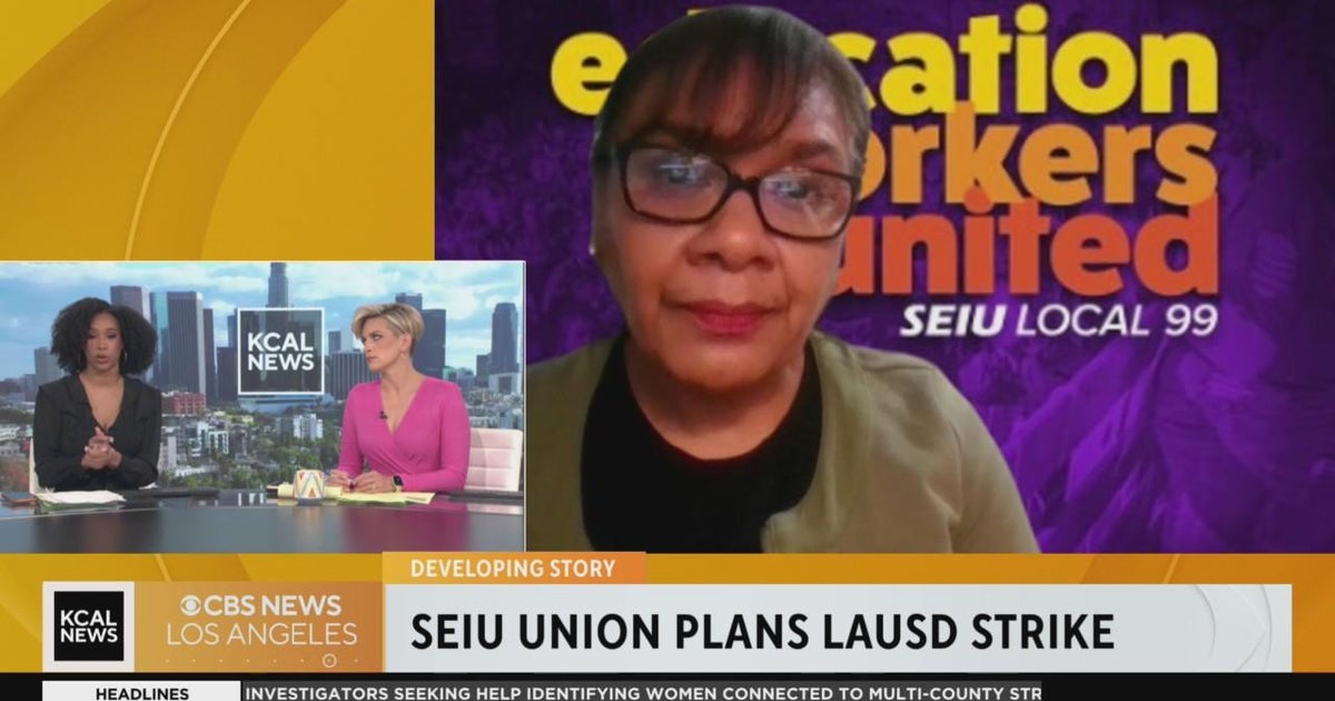 SEIU Local 99 spokesperson talks impending LAUSD strike - CBS Los Angeles