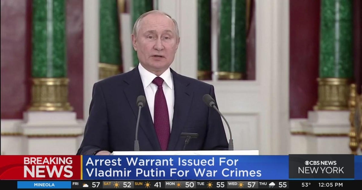 War Crimes Arrest Warrant Issued For Putin Cbs New York