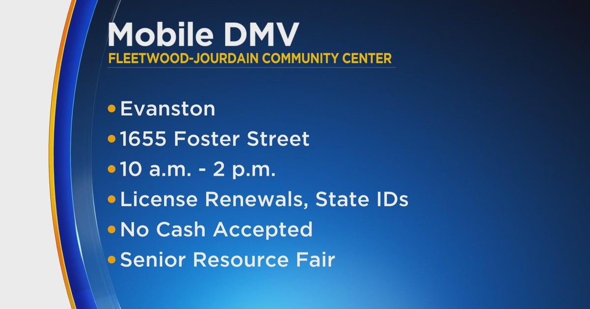 Evanston hosting Mobile DMV, Senior Resource Fair today - CBS Chicago