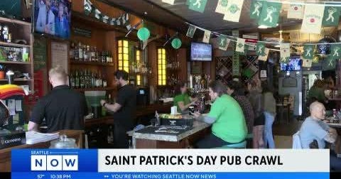 Downtown Seattle bars host St. Patrick's Day themed pub crawl - CW Seattle