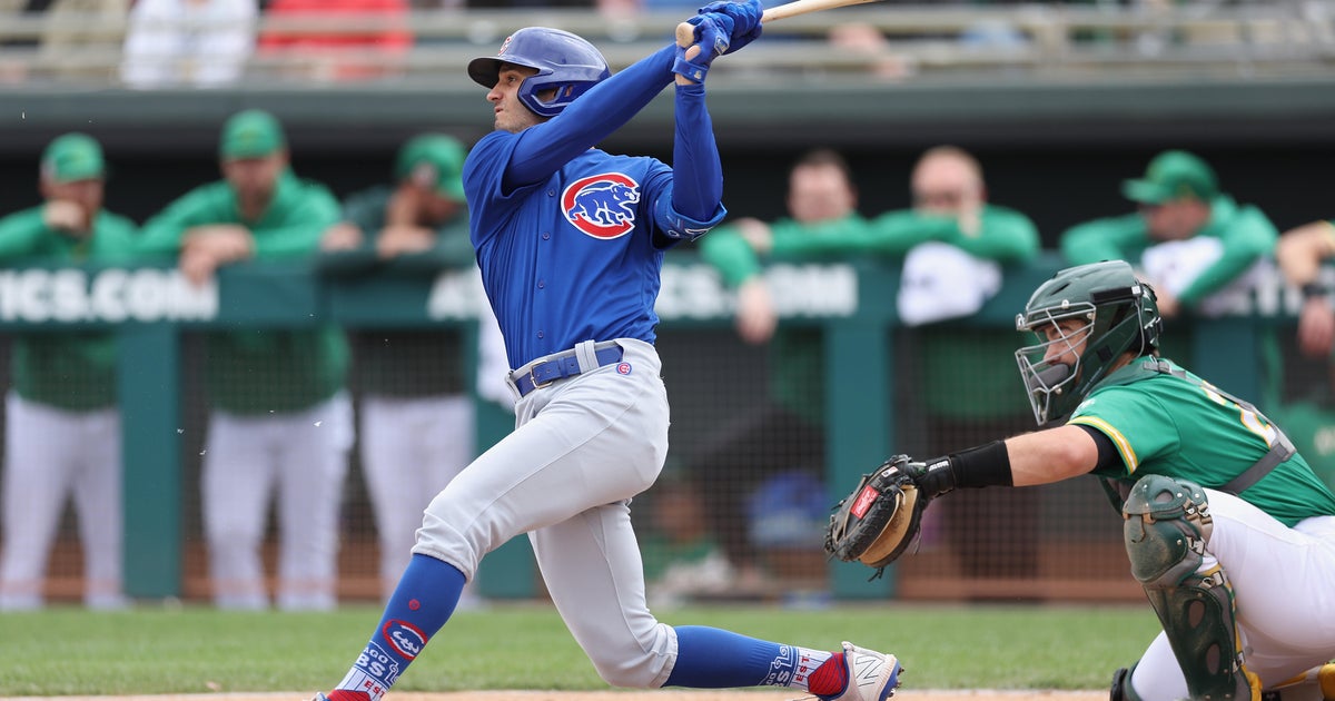 Cubs top Oakland A's as Cactus League play starts to wind down - CBS ...