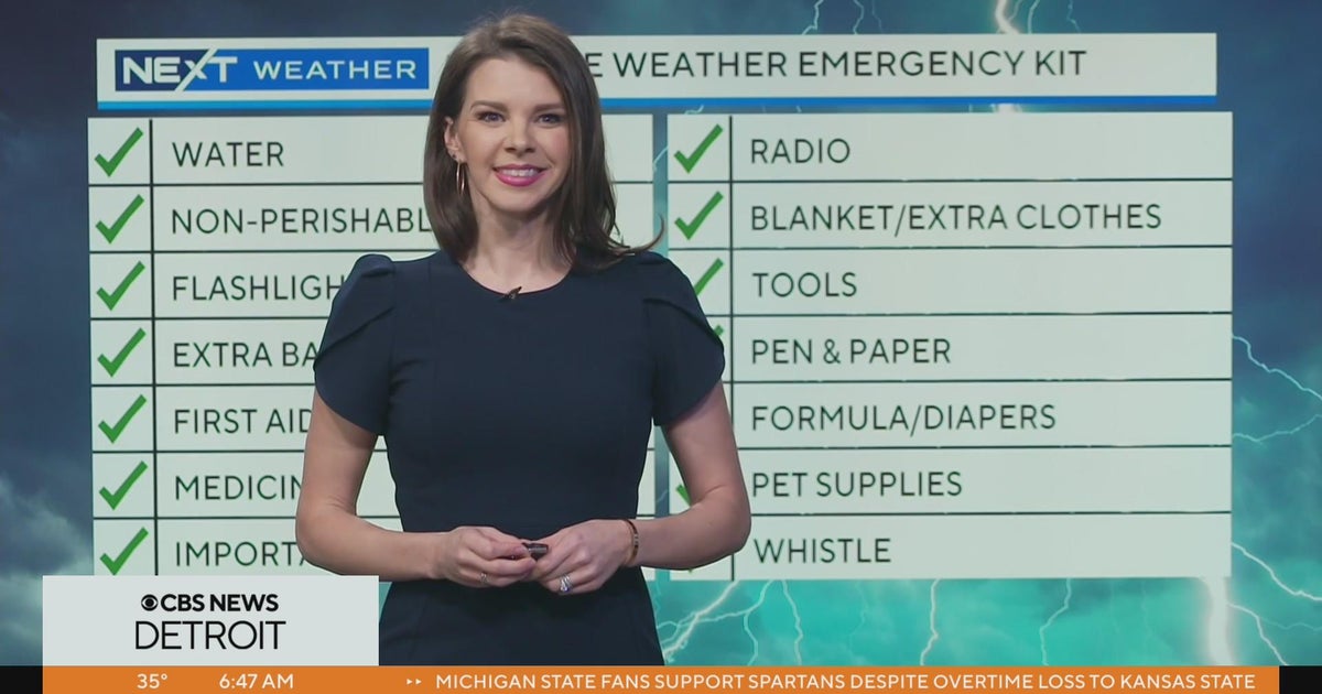 Severe Weather Awareness Week: Preparing an emergency weather supply ...