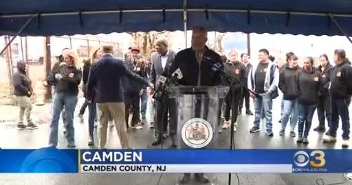 NJ officials announce new program to improve Camden roads - CBS ...