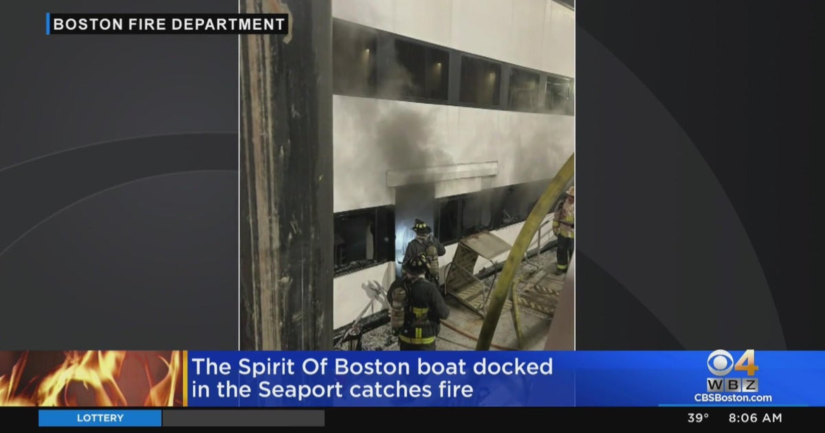 Spirit of Boston cruise ship catches fire in Boston Harbor - CBS Boston