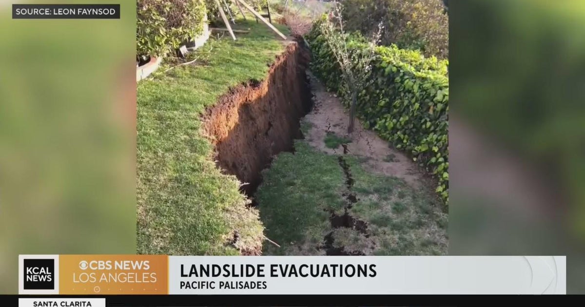 Pacific Palisades mudslide displaces family of 8 - CBS Los Angeles