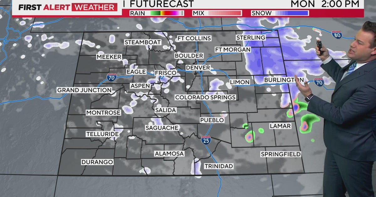 Morning snow, afternoon flurries, cold temperatures all day - CBS Colorado