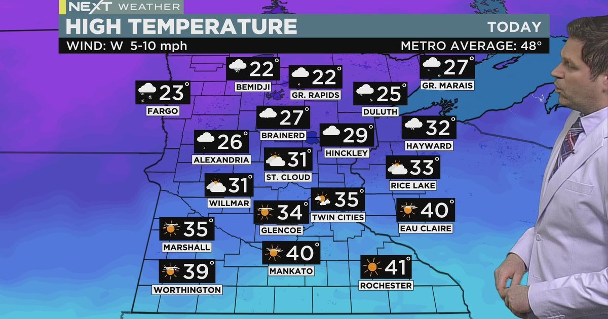 NEXT Weather: 9 a.m. weather report - CBS Minnesota
