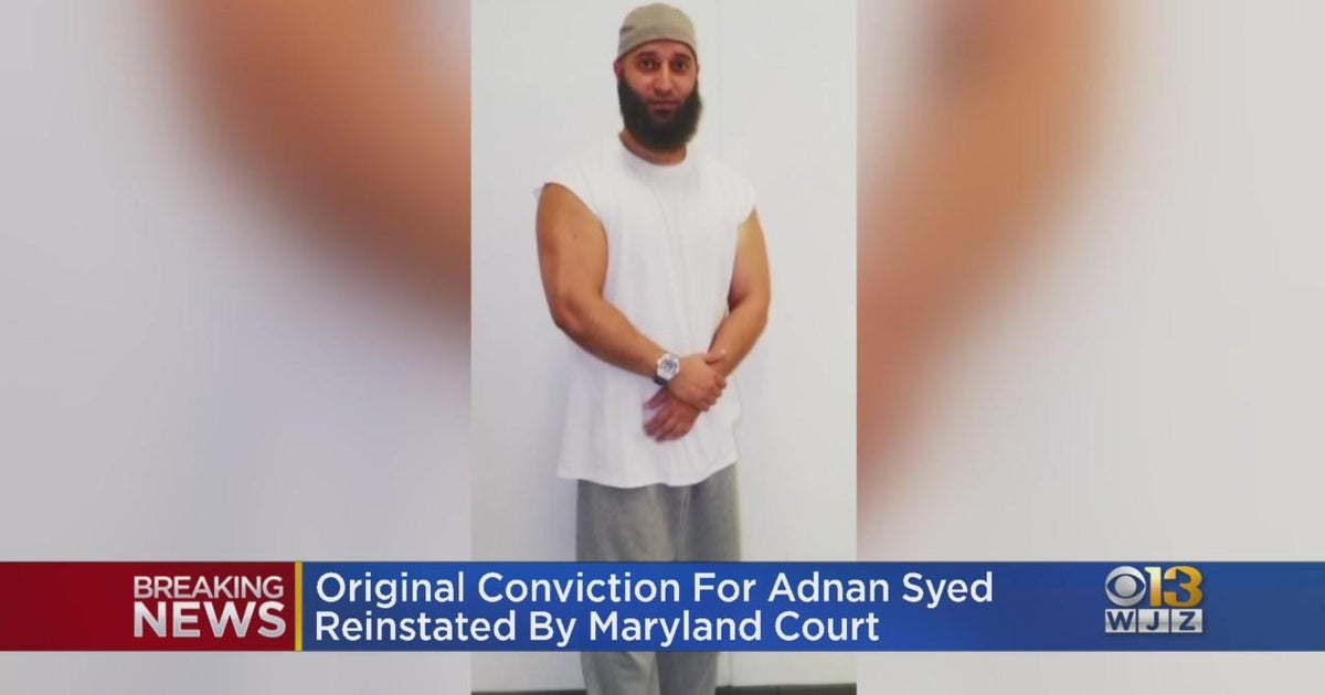 'Serial' podcast's Adnan Syed's murder conviction, sentence reinstated ...