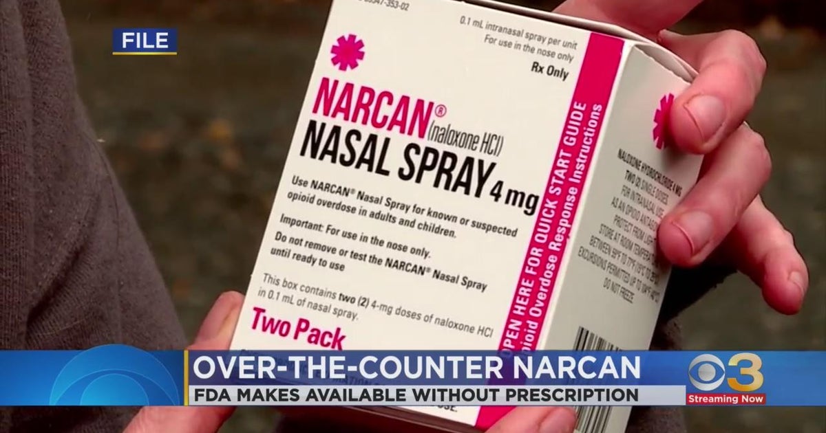 FDA approves Narcan to be sold over-the-counter - CBS Philadelphia