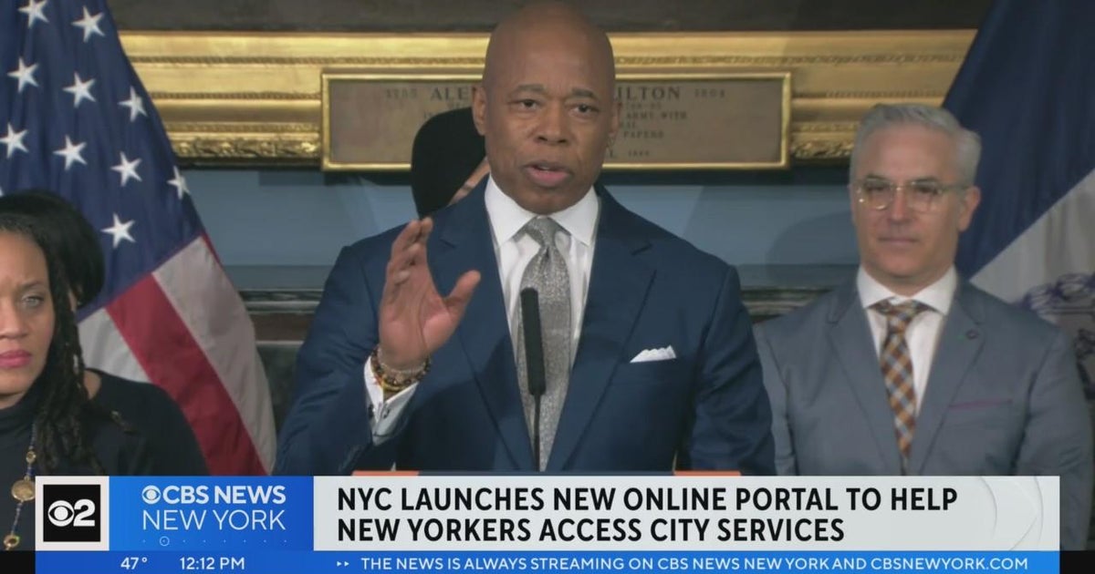 NYC launches new portal to access city services - CBS New York
