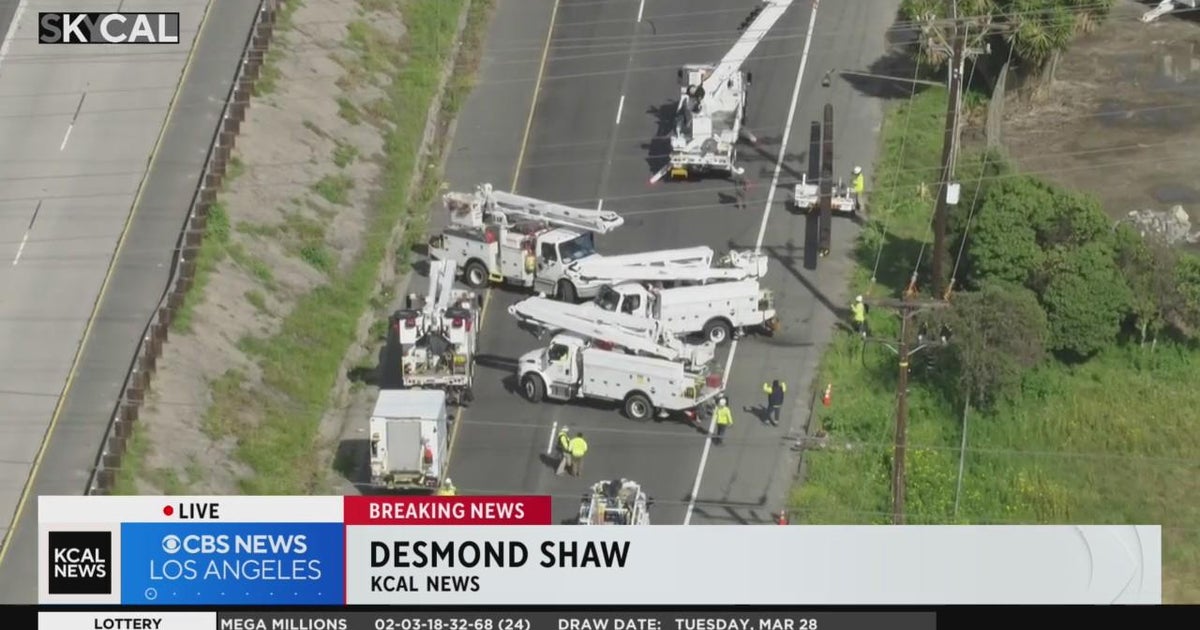 Downed power lines close all southbound lanes at 405/605 connector ...