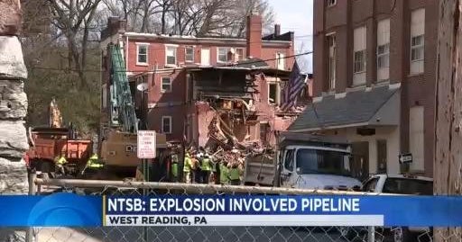 NTSB says explosion at West Reading candy factory involved a pipeline ...