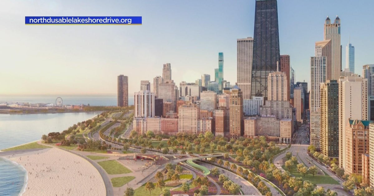 A reimagined DuSable Lake Shore Drive Oak St. Beach - CBS Chicago