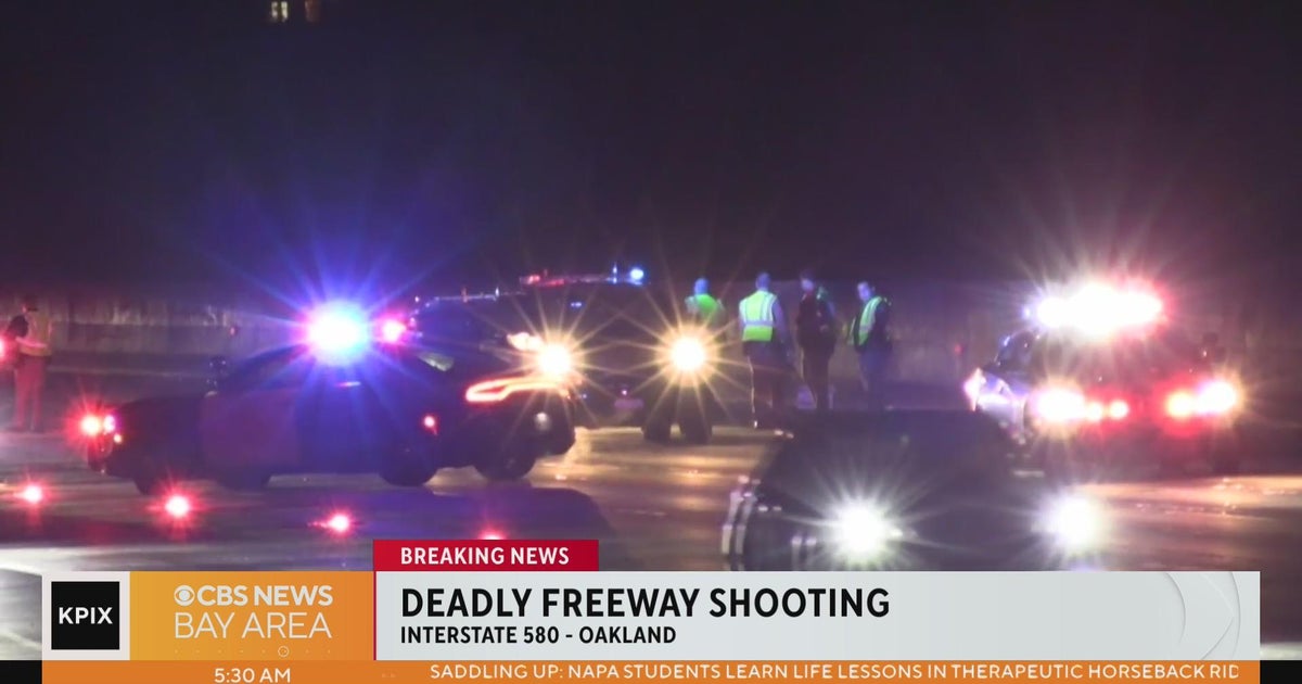 1 dead in I-580 freeway shooting; All eastbound lanes reopened - CBS ...