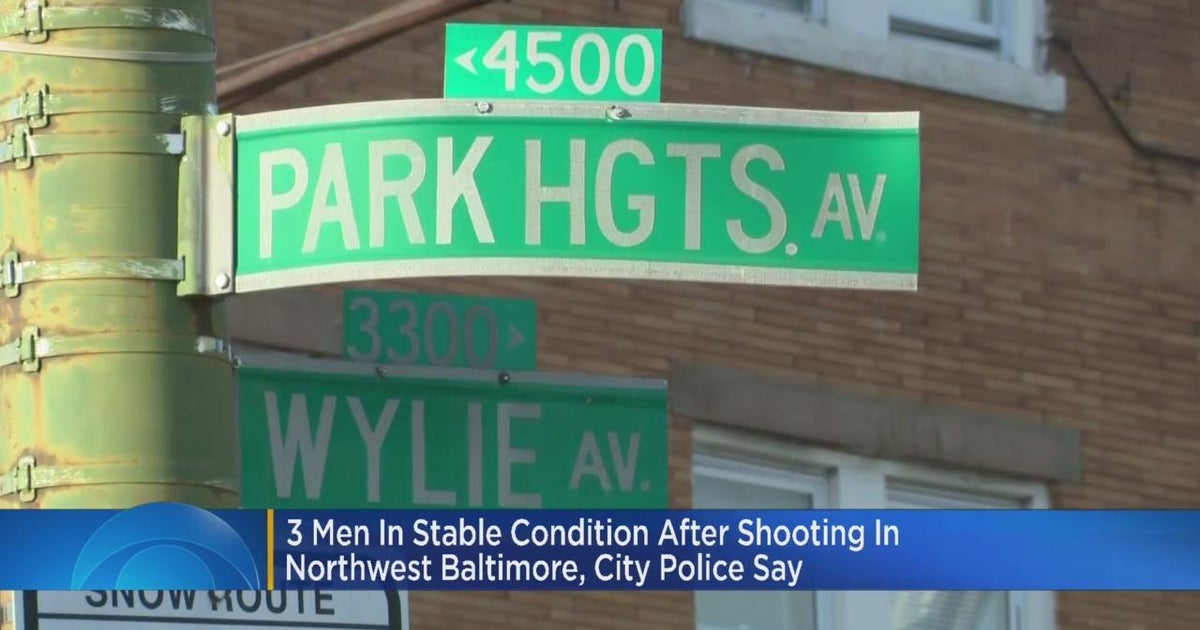 Three injured in shooting in Northwest Baltimore - CBS Baltimore