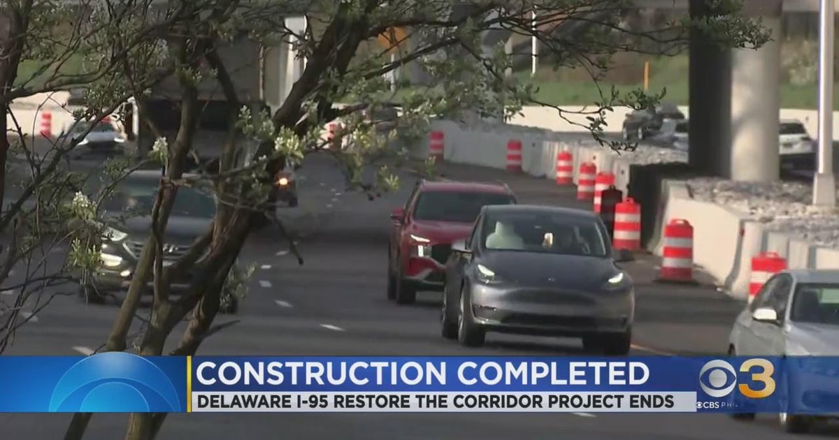 I-95 "Restore the Corridor" project complete in Delaware - CBS Philadelphia