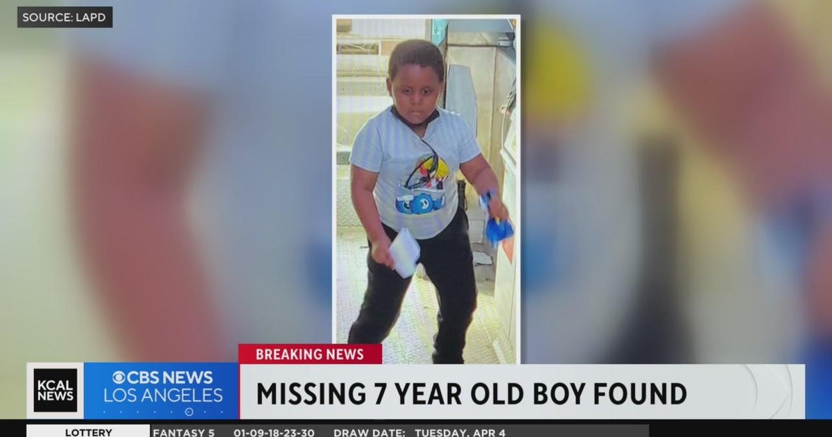 Missing 7-year-old boy from Arlington Heights located in downtown LA - CBS Los Angeles